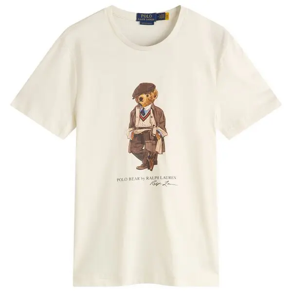 Polo Ralph Lauren Heritage Bear T-Shirt - Deckwash White